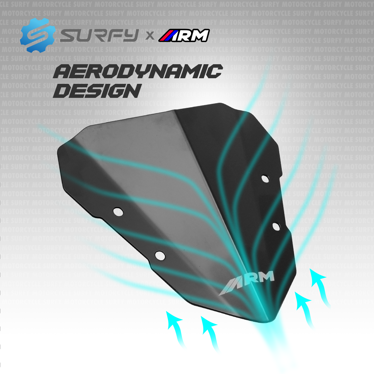 ARM Aerox v1&v2 Visor Windshield Durable ABS Plastic Airflow Design UV ...