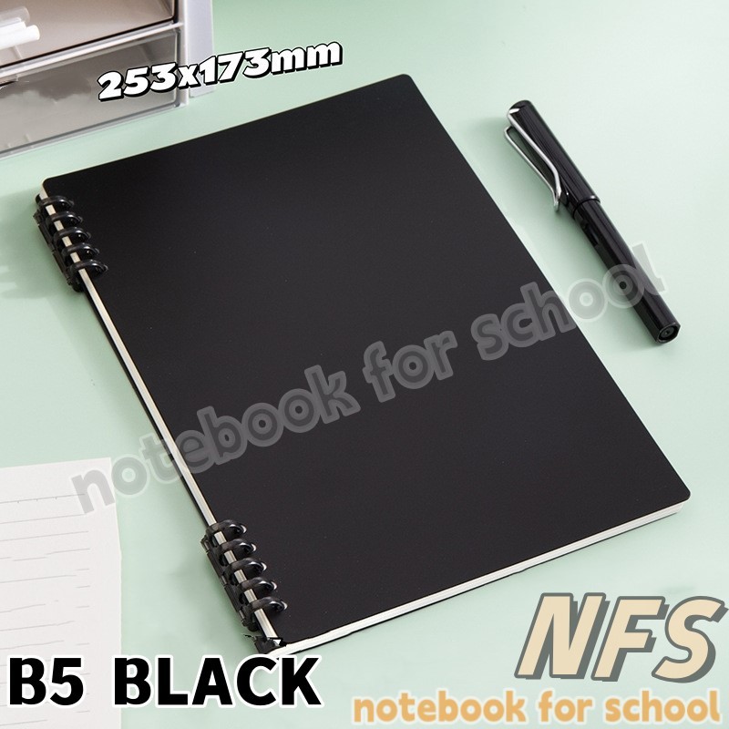 NFS B5 Spring Binder Notebook Loose Leaf Notepad 60 Sheets Student ...