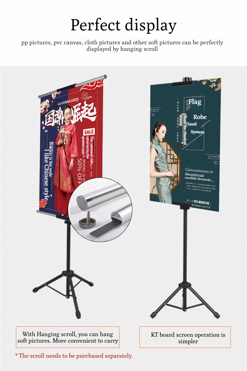 Double sided Board Banner backdrop stand KT Pedestal Stand Poster ...
