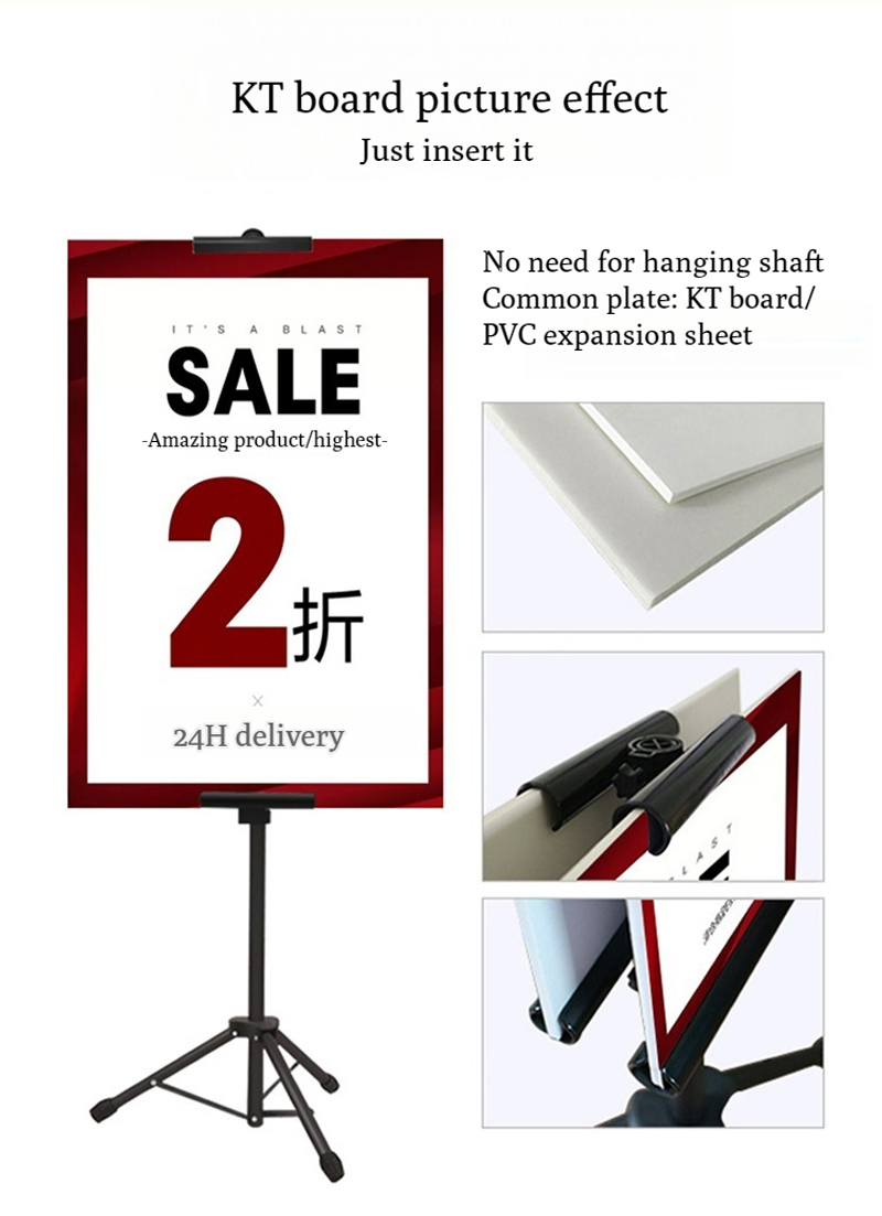 Double sided Board Banner backdrop stand KT Pedestal Stand Poster ...