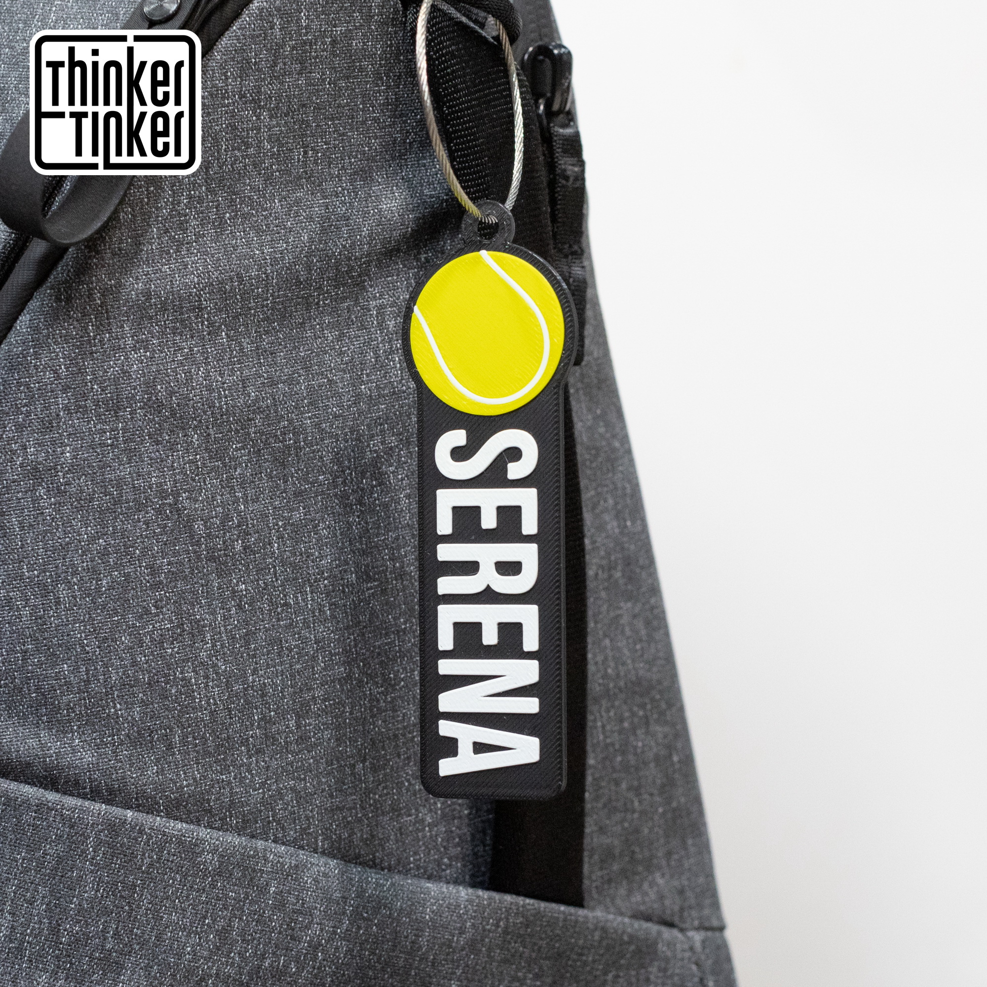 Personalized Tennis Bag Tags, Custom Tennis Name Tags, Luggage Tags ...
