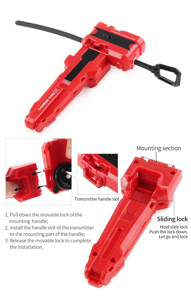 Rotating Explosive Gyroscope Launcher Combat Gyroscope Game Set Leisure ...