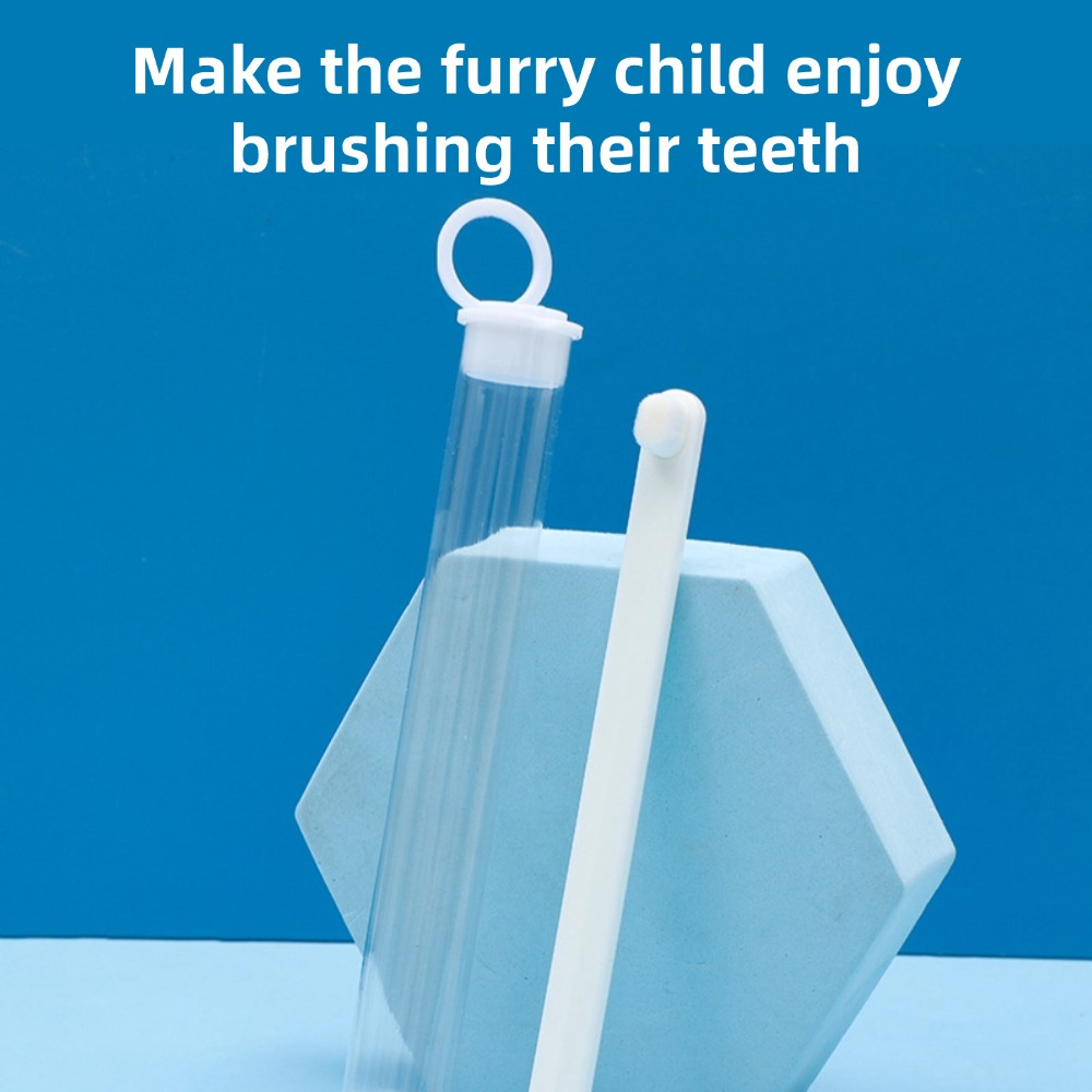 Pet Toothbrush Small Cat Dog Dog Dog Rabbit Hamster Cleaning Oral Soft ...
