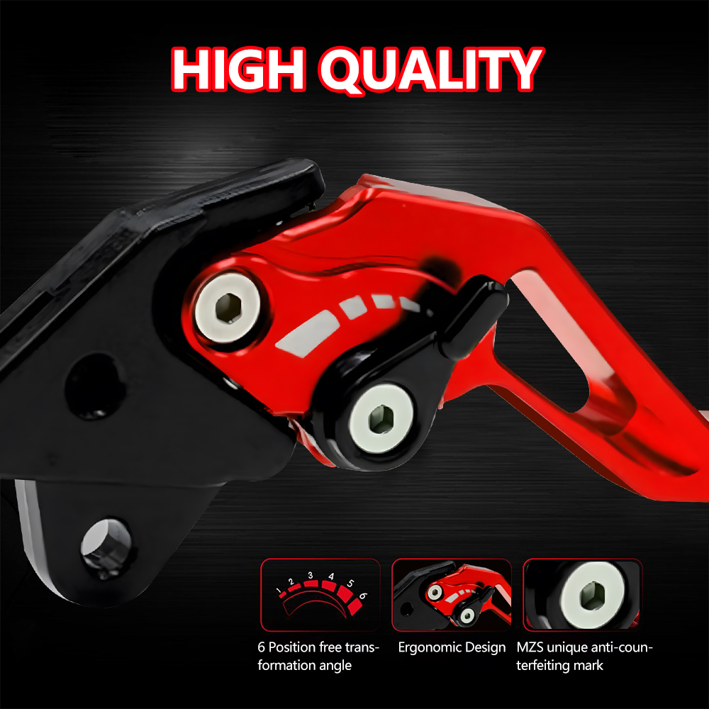 2PCS Alloy Brake Handle Lever for Honda CLICK 125i/150i V2/CLICK V3 ...