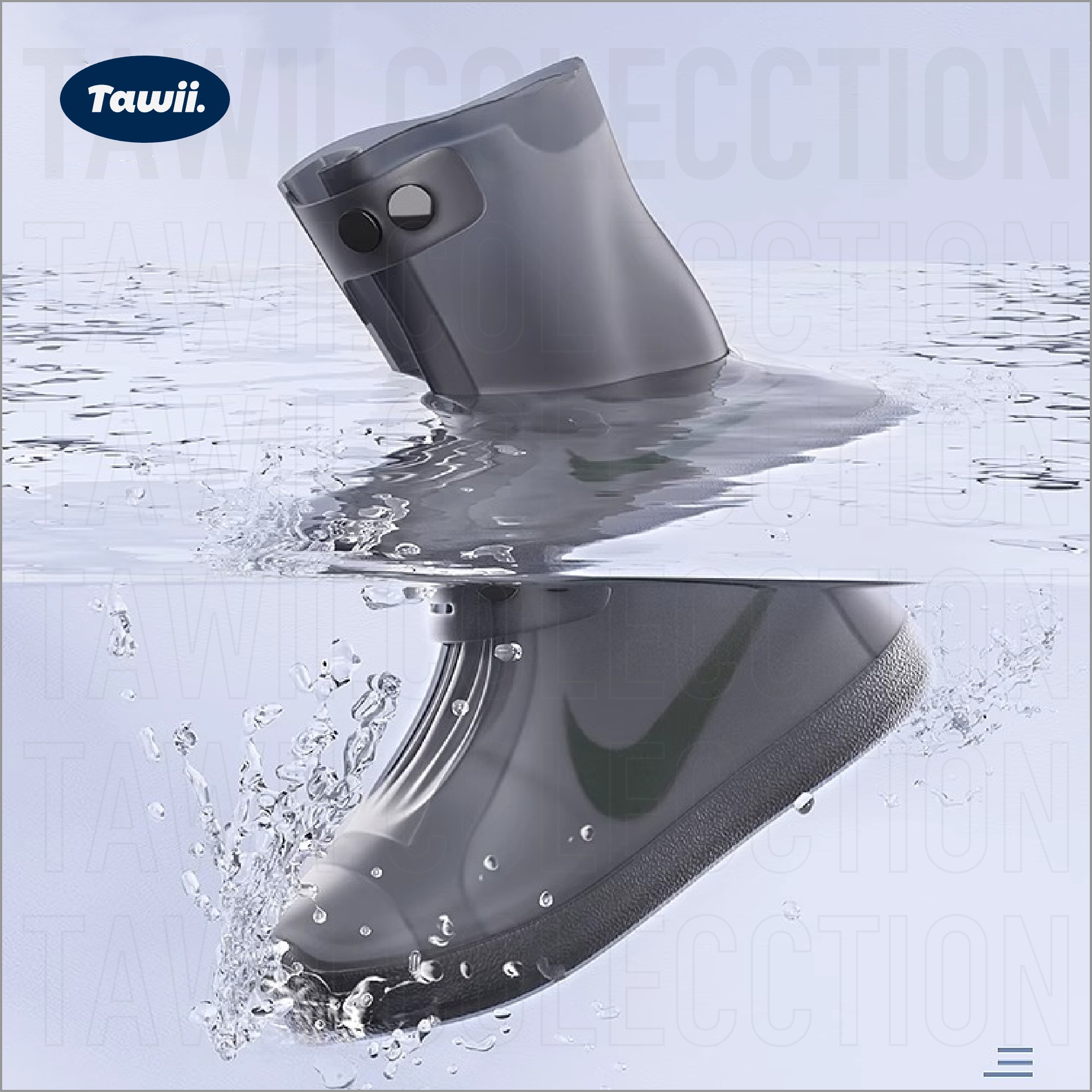 Tawii. High cut rain boots Waterproof Non-slip Unisex Shoe covers ...