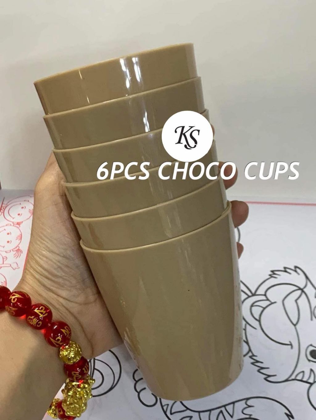 ESTETIK MOCHA PLASTIC CUPS (6PCS) | Shopee Philippines