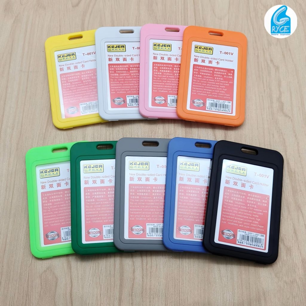 KEJEA T-001V Double-sided ID Card Holders - Vertical Standing Frame Style | Shopee Philippines