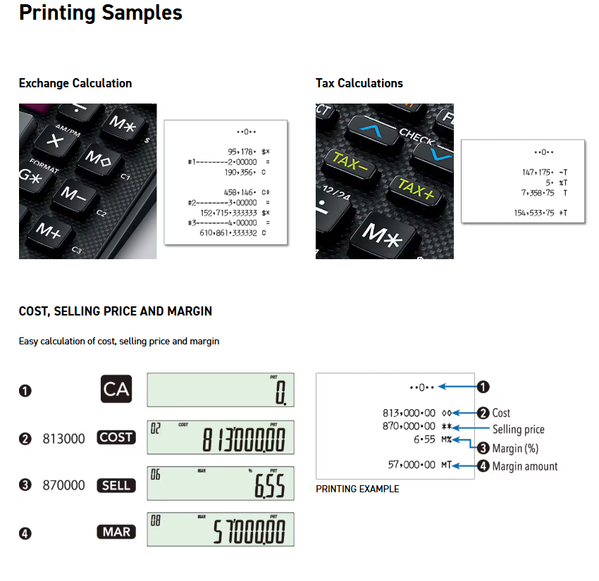 CASIO HR-100RC Adding Machine Printing Calculator 12 Digits | Shopee ...