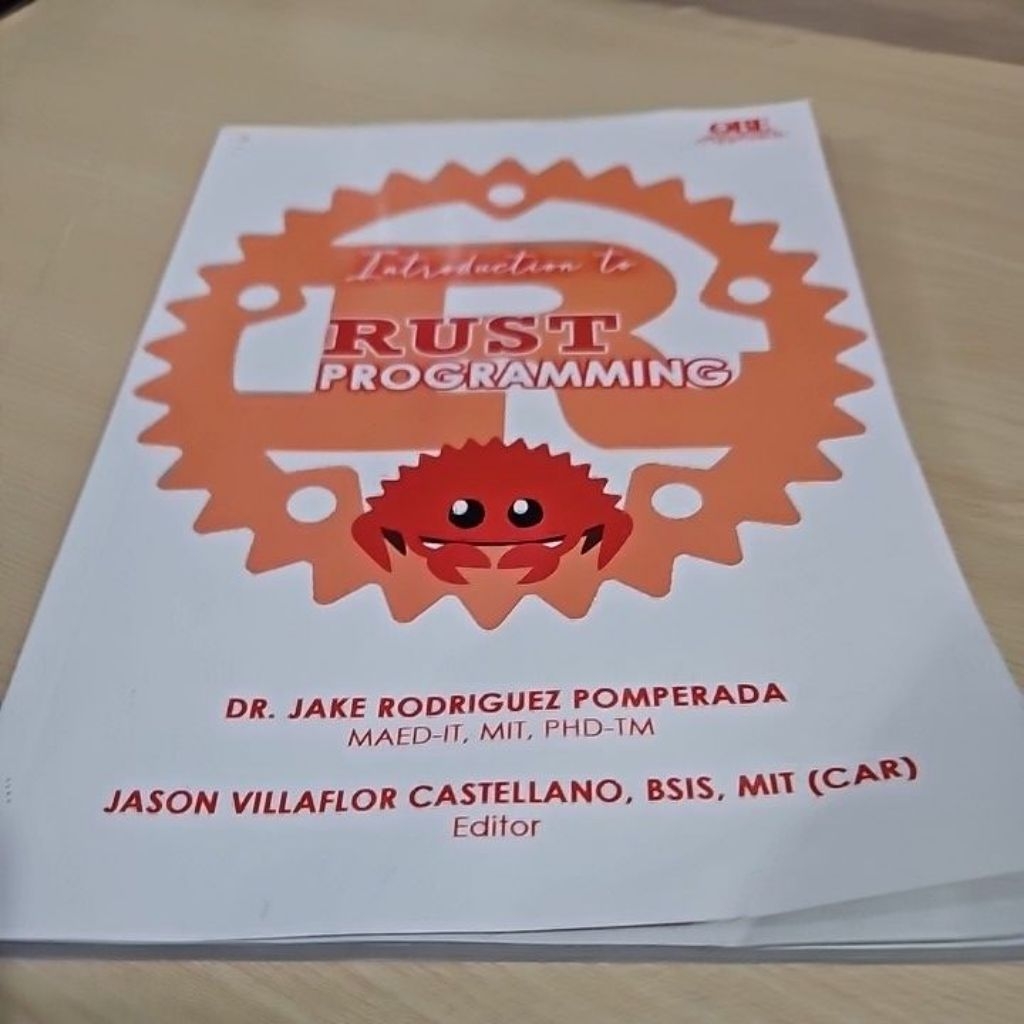 Introduction to Rust Programming By: Jake Rodriguez Pomperada | Shopee ...