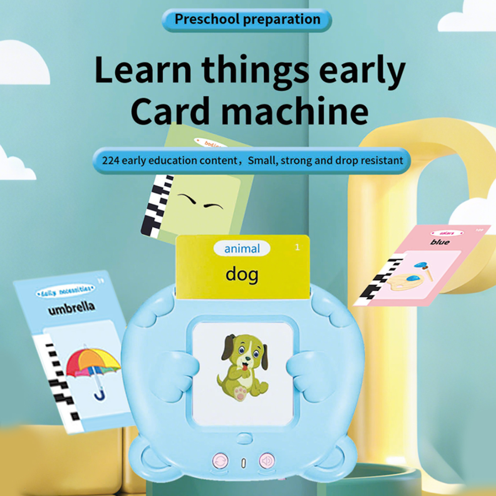 510 Words Children's English Learning Card Machine with Picture ...