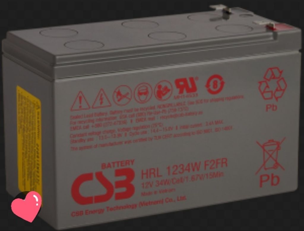 9AH 12V CSB Original HRL1234W F2 (High Rate Long Life)Sealed Lead Acid ...