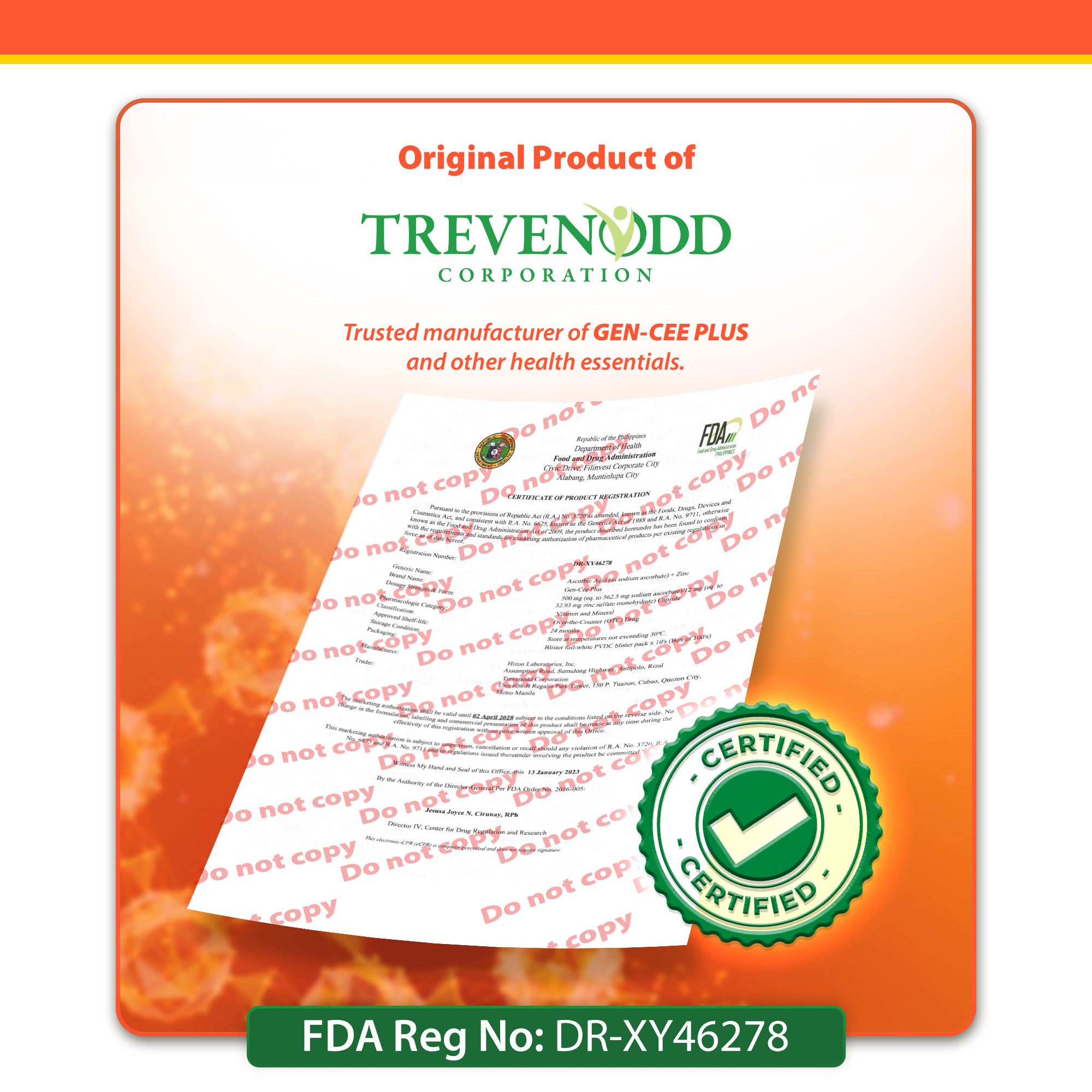 TRVC GEN-CEE Plus Zinc Capsule 100 pcs 512 mg Ascorbic Acid | Shopee ...
