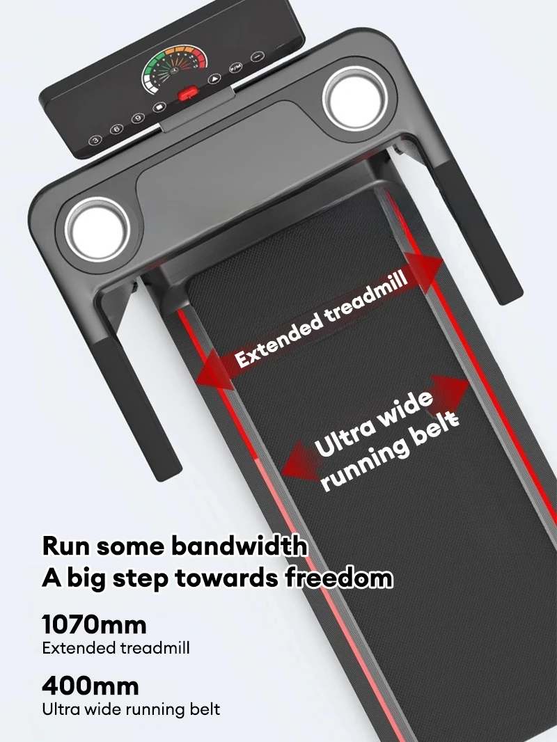 Electric Treadmill Touch screen controls Music Heart Rate Detection APP ...