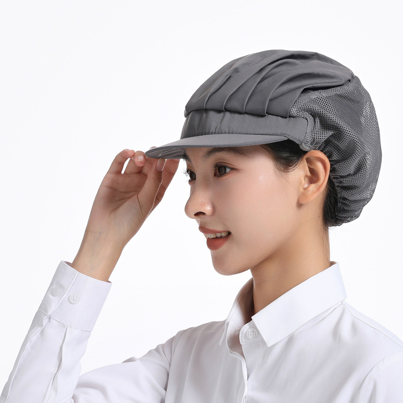 Chef Hat Restaurant Waiter Hair Net Breathable Dust-Proof Kitchen ...