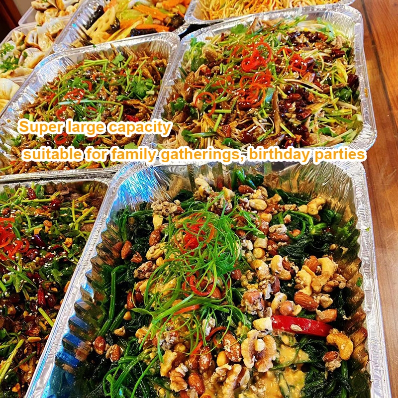 Aluminum Foil Tray With Lid Thickening Loaf Pan Food Grade ISO ...