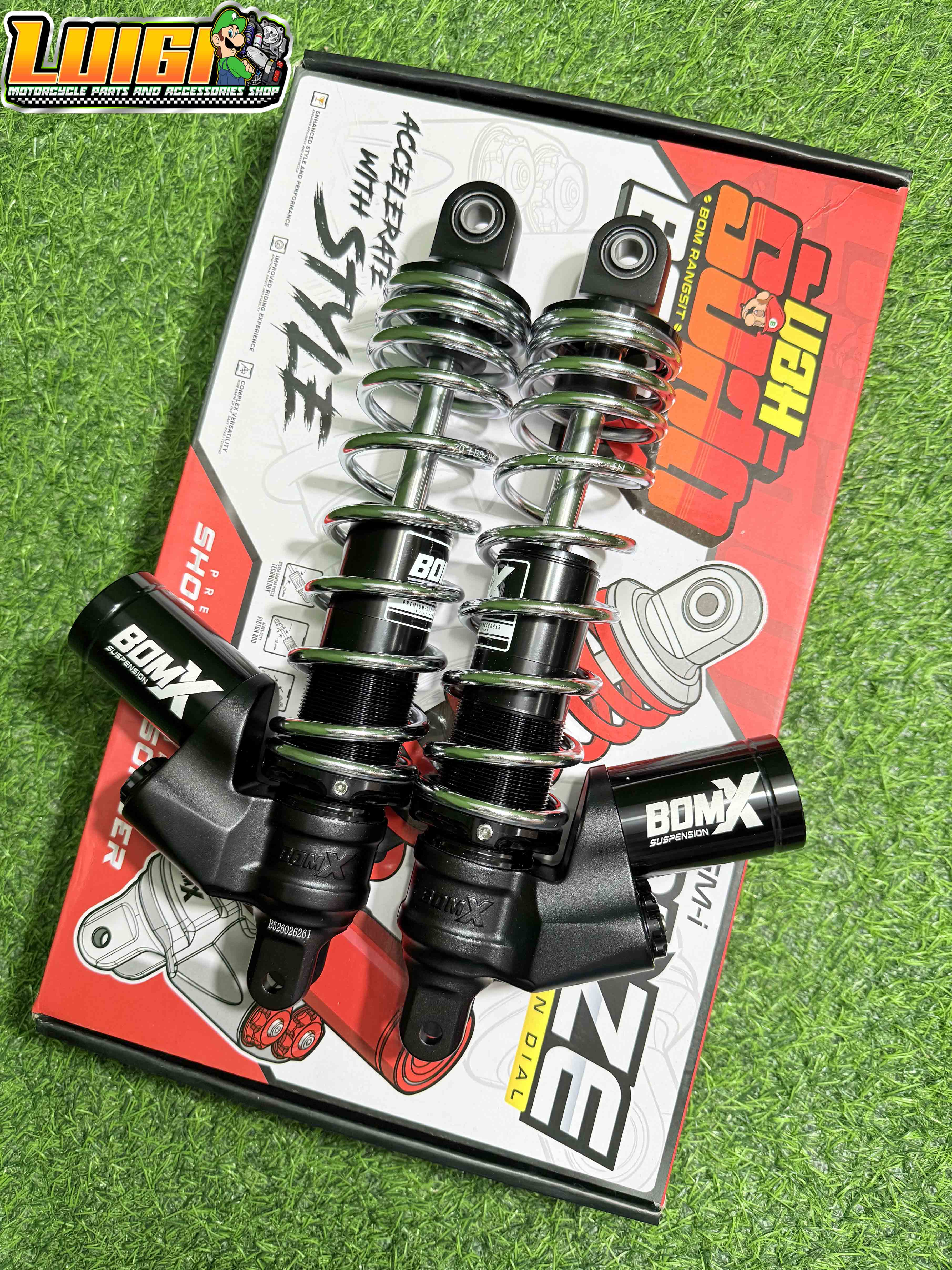 BOM X BLAZE AEROX/NMAX V1/ADV/PCX/XMAX REAR SHOCK SUSPENSION FULLY ...