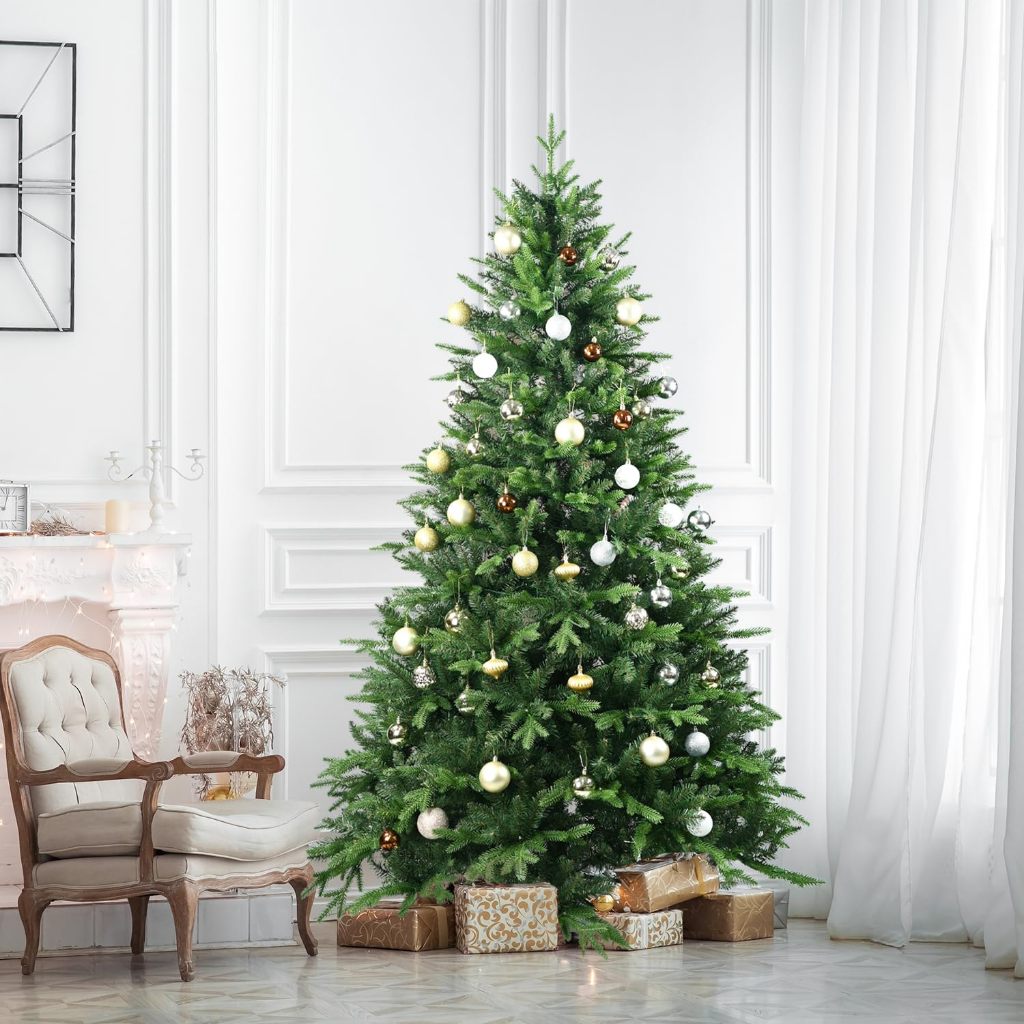 10FT New Christmas Tree Full Shape PE+PVC with Metal Stand High Quality ...