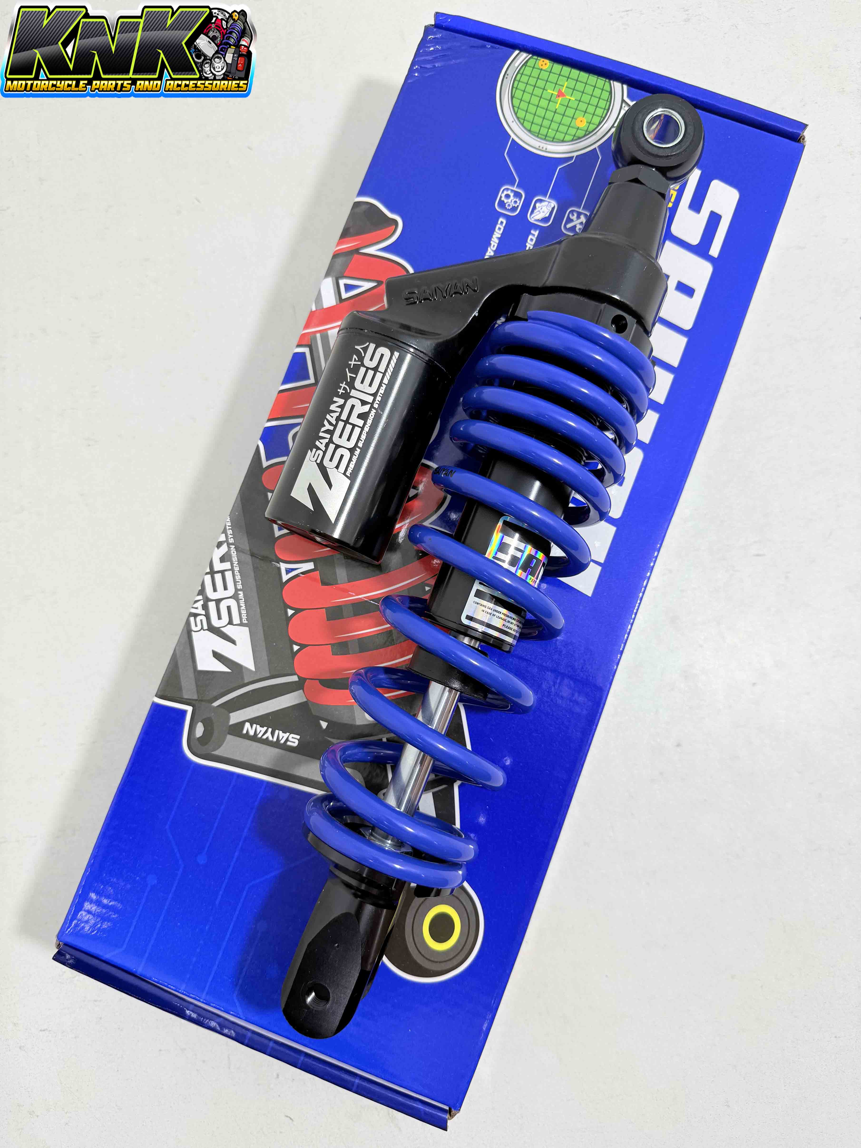SAIYAN REAR SHOCK SUSPENSION Z SERIES W/ TANK 300MM-330MM FOR CLICK MIO ...