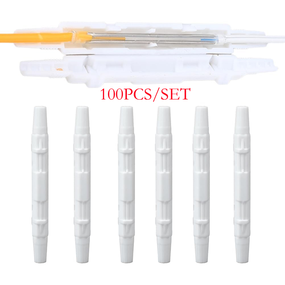 (COD)100Pcs Fusion Tube Cover Fiber Optic Fusion Protection Round Case ...