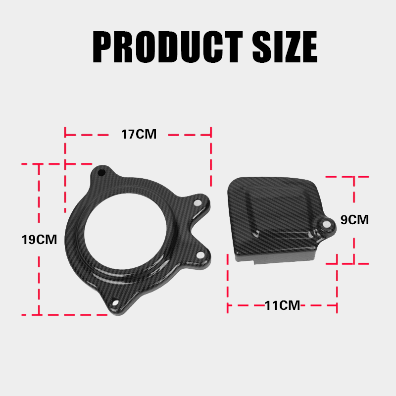 Transparent Acrylic CVT Cover for Yamaha NMAX / Aerox V2 with LED Light ...
