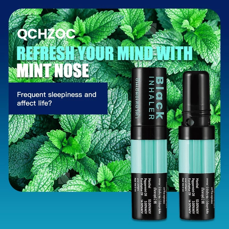 TH QCHZ0C Peppermint Black Inhaler 2in1 (2ml) Mint scented nasal sprayHot | Shopee Philippines