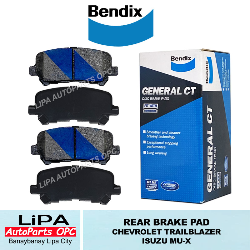 REAR BRAKE PAD CHEVROLET TRAILBLAZER / ISUZU MU-X 2013-2021 BENDIX | Shopee Philippines
