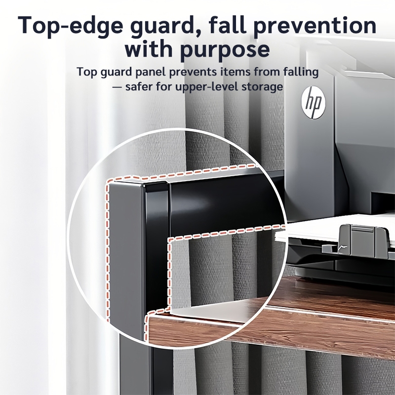 [2/3 Layers ]Wooden CPU Stand Heavy Duty Printer Shelving With Wheels ...