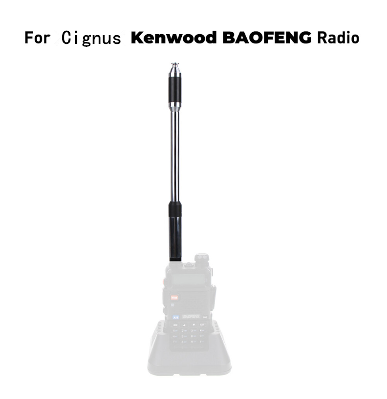 Female RH 770 High Gain Dual Band Extendable Antenna For Baofeng Cignus ...