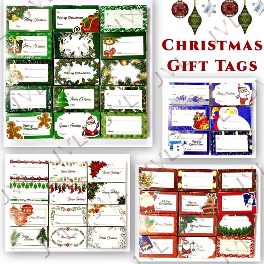 100pcs 100pcs Per Pack Christmas gift card/Tag christmas card, Gift tag ...