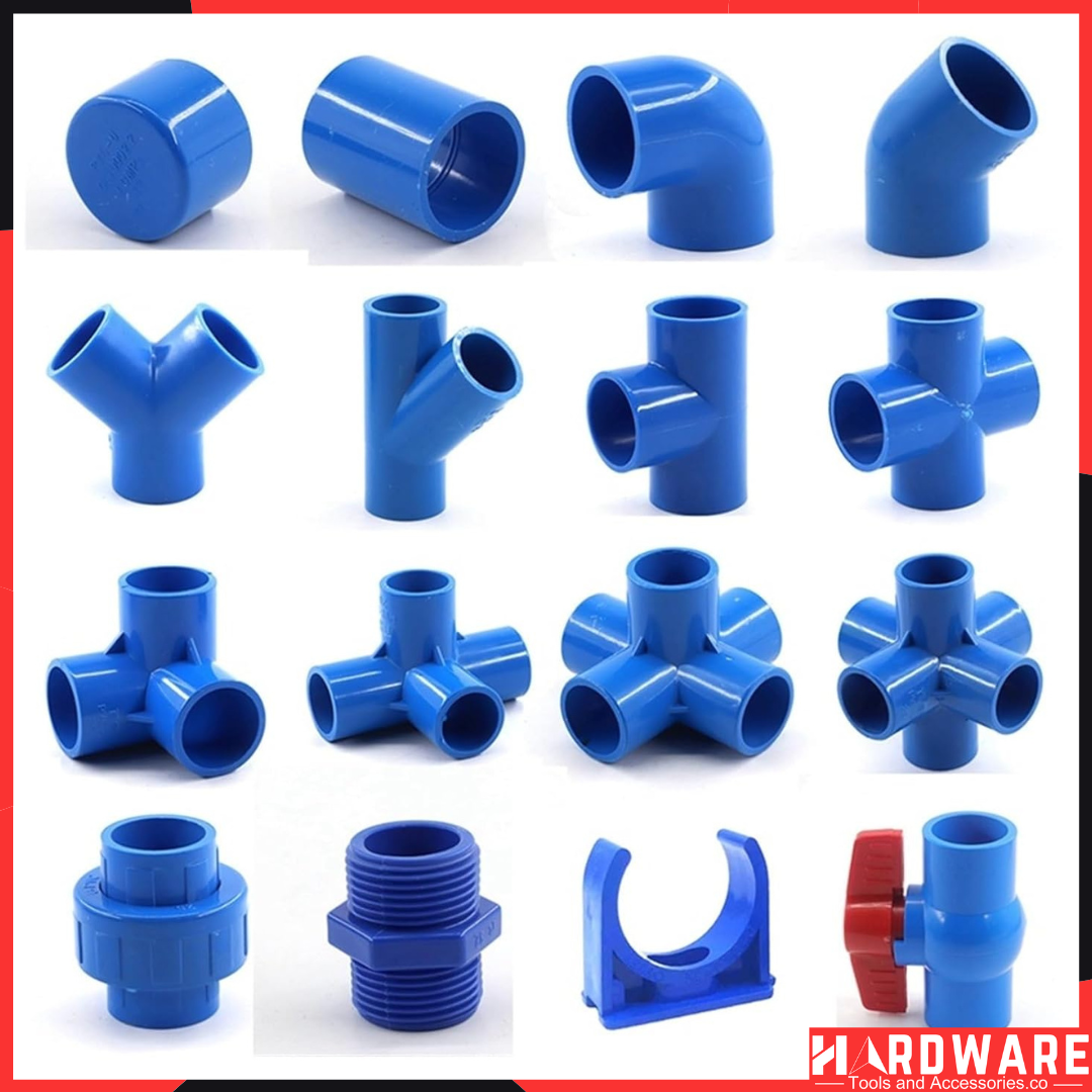 PVC Blue Fittings / Waterline pipes 1/2", 3/4", 1" Coupling, Elbow, Tee ...