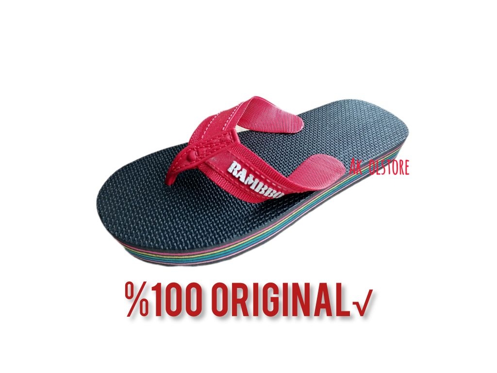 100 ORIGINAL RAMBO RUBBER SANDALS (ADULT AND KIDS) RAMBBO | Shopee ...