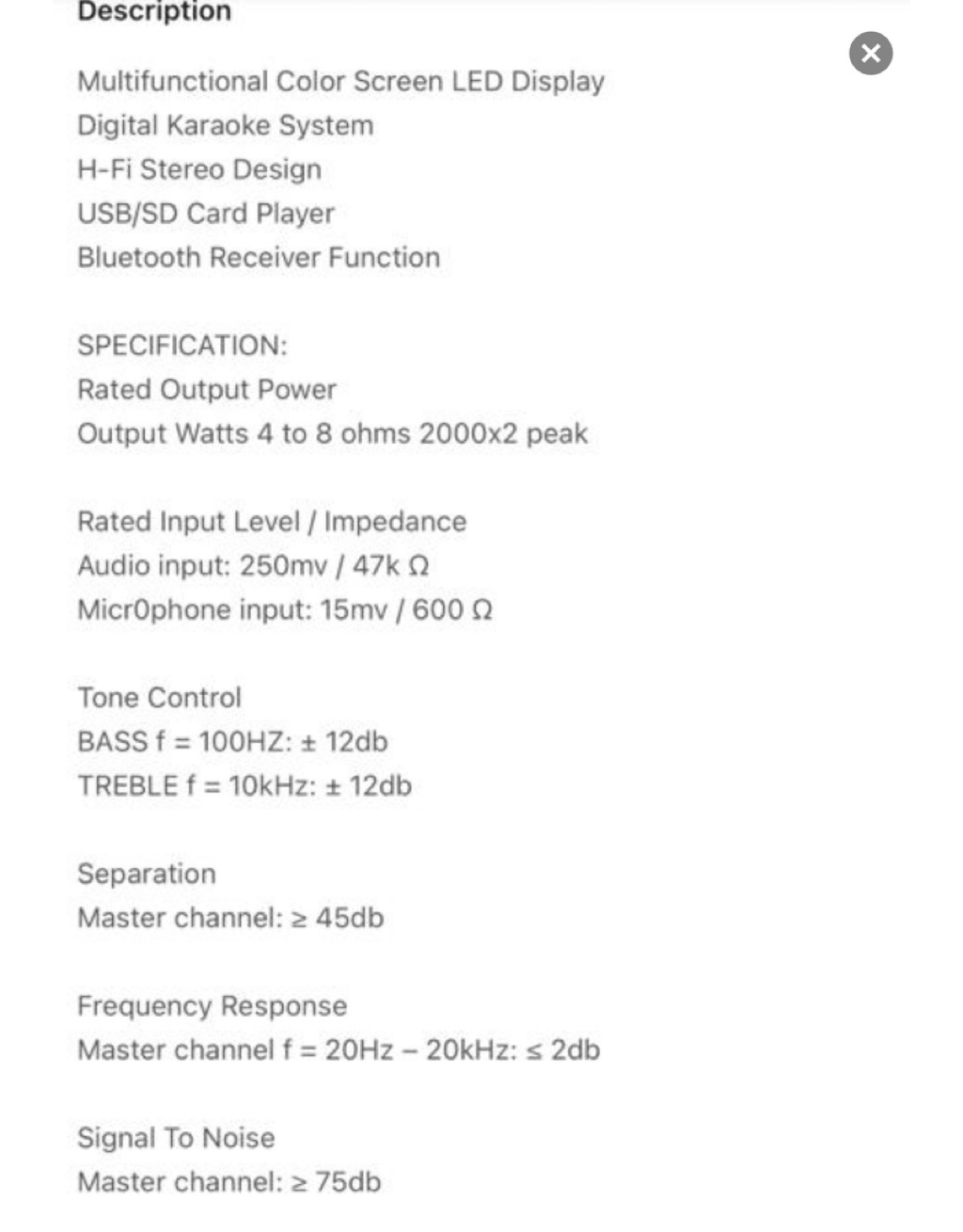 Joson Jupiter Integrated Amplifier 2000watts USB/SD Card Player ...