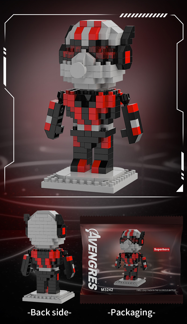 【Ready Stock】Blocks Bricks Building Block Assembled Small Hero ...