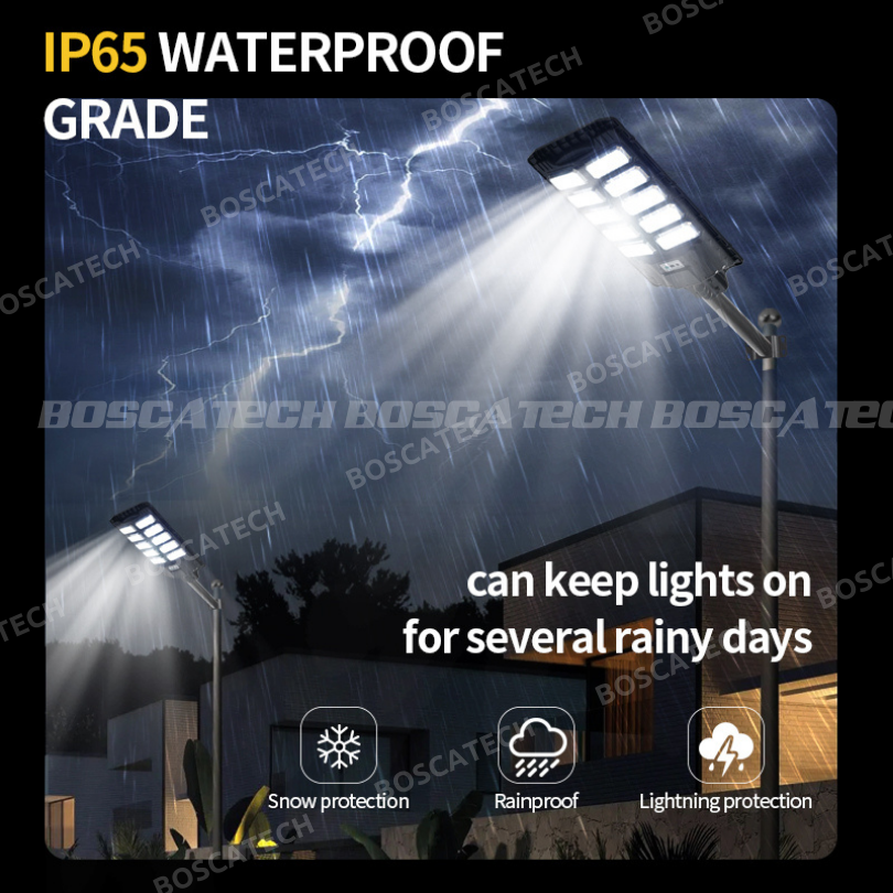 Bosca Solar Street Light BWM-13 Series 900W 1200W & 1500W IP65 Outdoor ...
