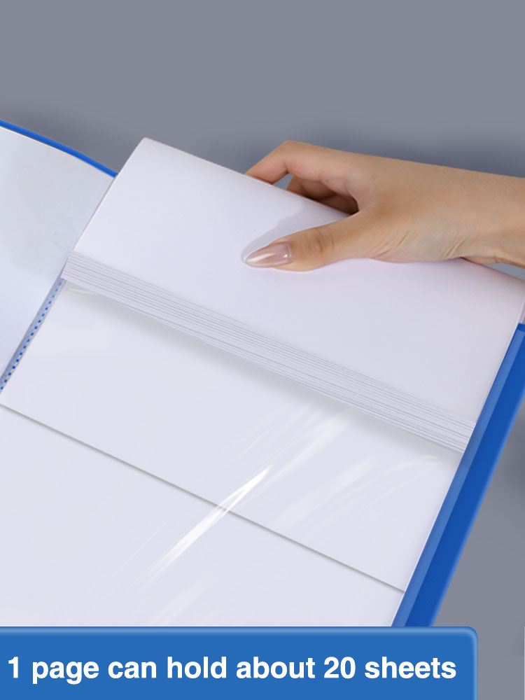 A4 File Organizer Folder Clear Book Long File Folder 30/40/60 Pages ...
