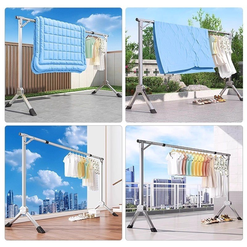 Sampayan Drying Rack Stainless Foldable Clothes Drying Rack Portable ...