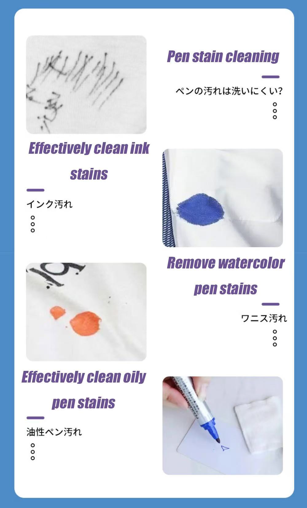 Clothing pen stain remover ink removal pen ballpoint pen signature pen ...