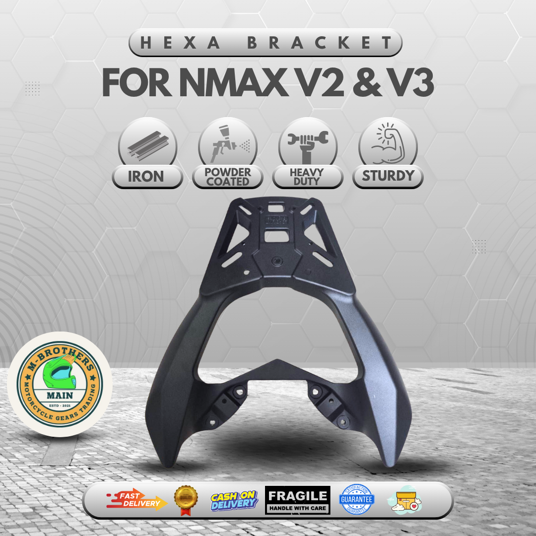 Hexa Bracket for Nmax V2 and V3 Powder Coated and Steel | Shopee ...