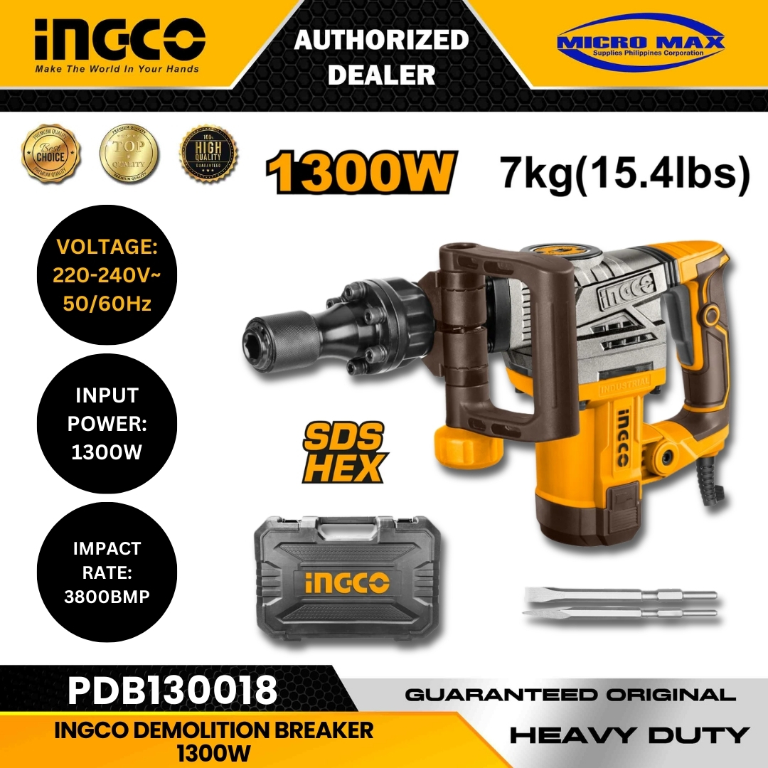 INGCO (PDB130018) Industrial Demolition Breaker Hammer | Shopee Philippines