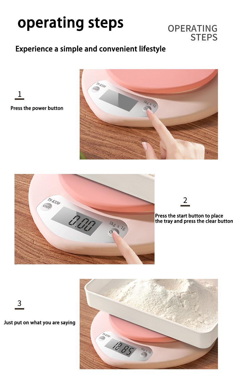 Kitchen scale - baking electronic scale - highly accurate and precise ...