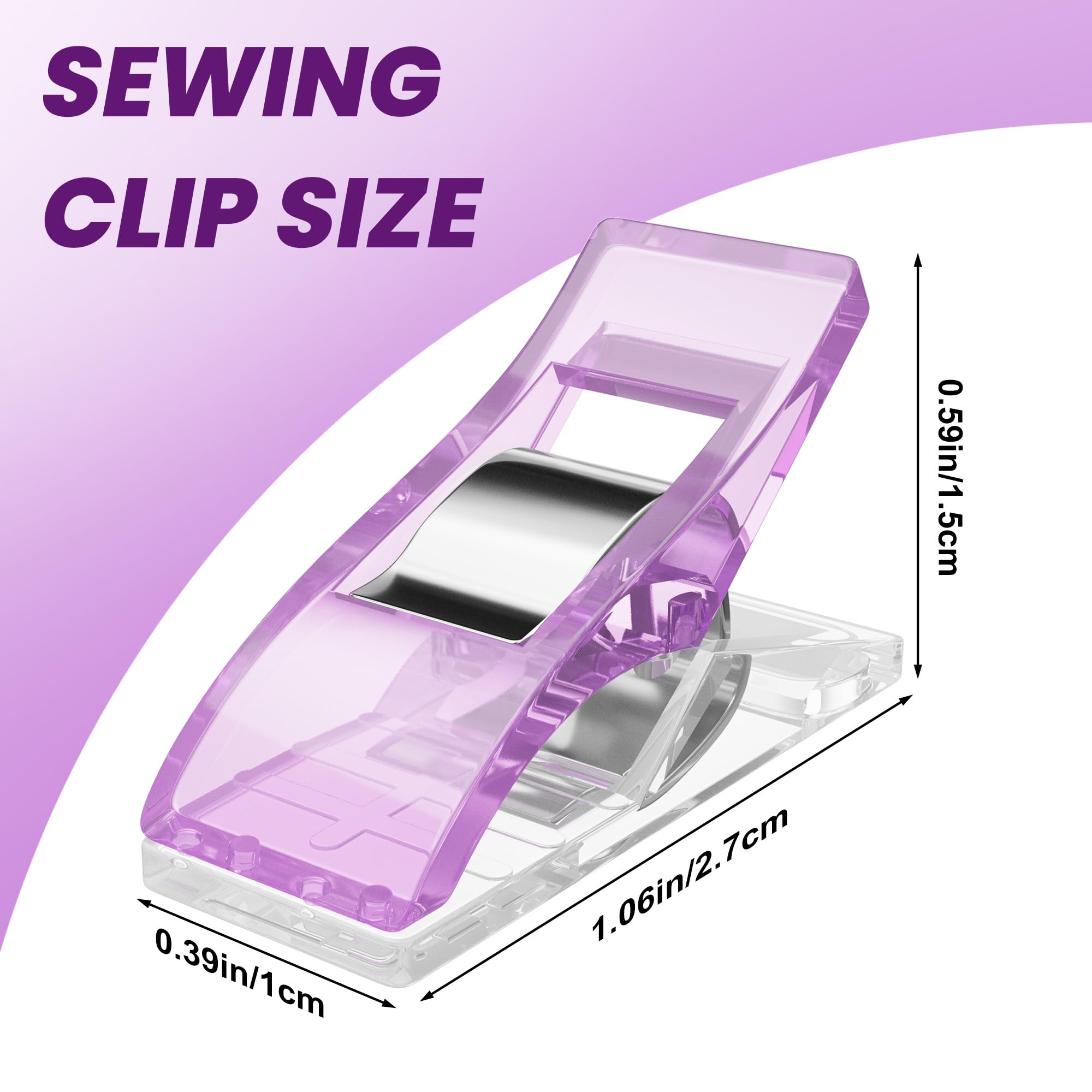 50pcs Sewing Clips Quilting Supplies Multipurpose Plastic Fabric Clips ...