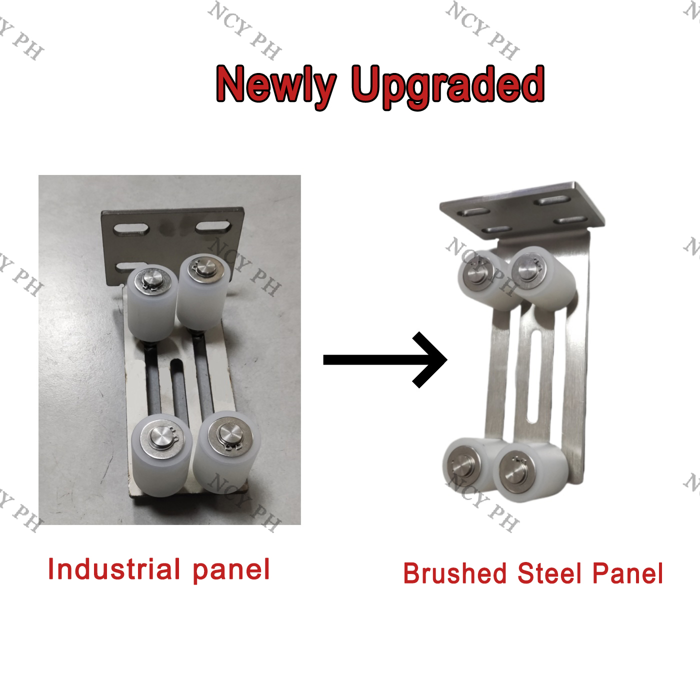 COD stainless Sliding Gate Top Guide Roller set with L bracket | Shopee ...