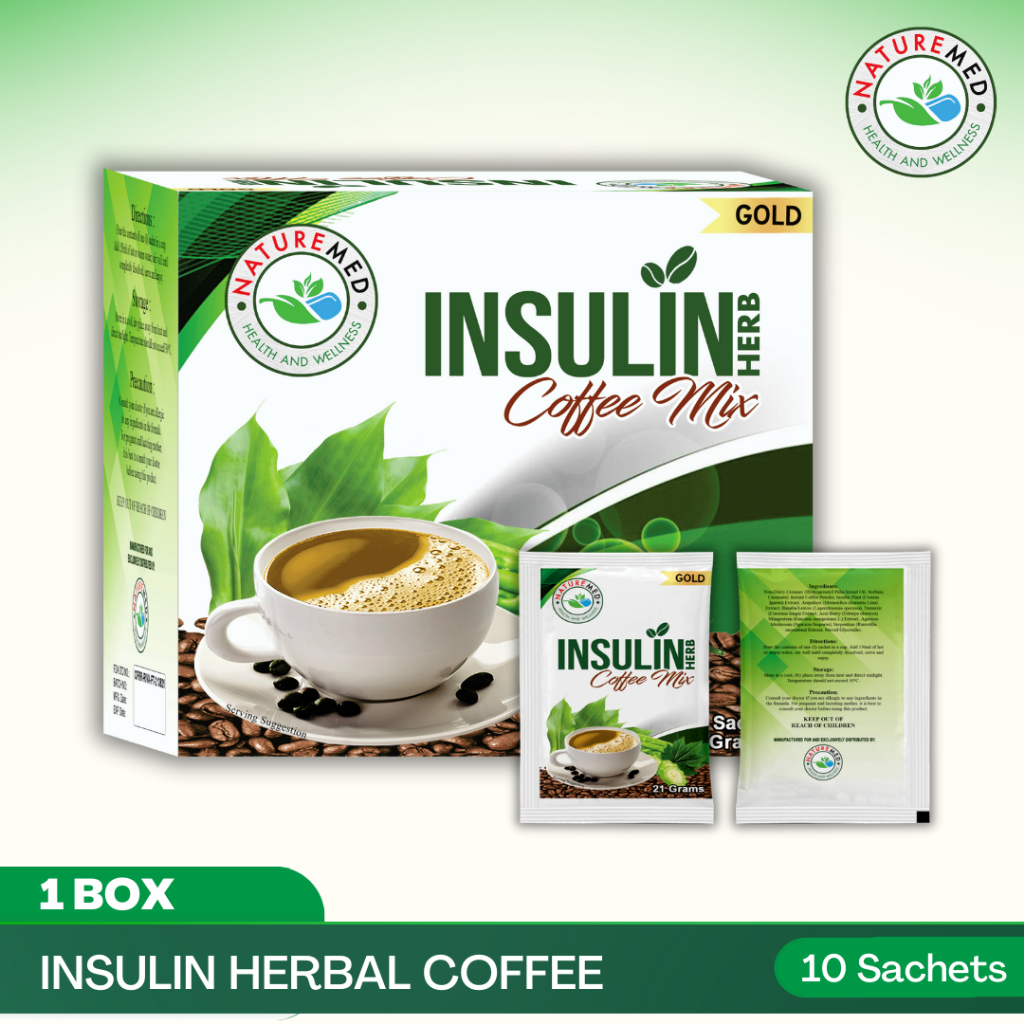 1 Box PREMIUM INSULIN COFFEE | 10 Sachets | Diabetes, High Blood ...