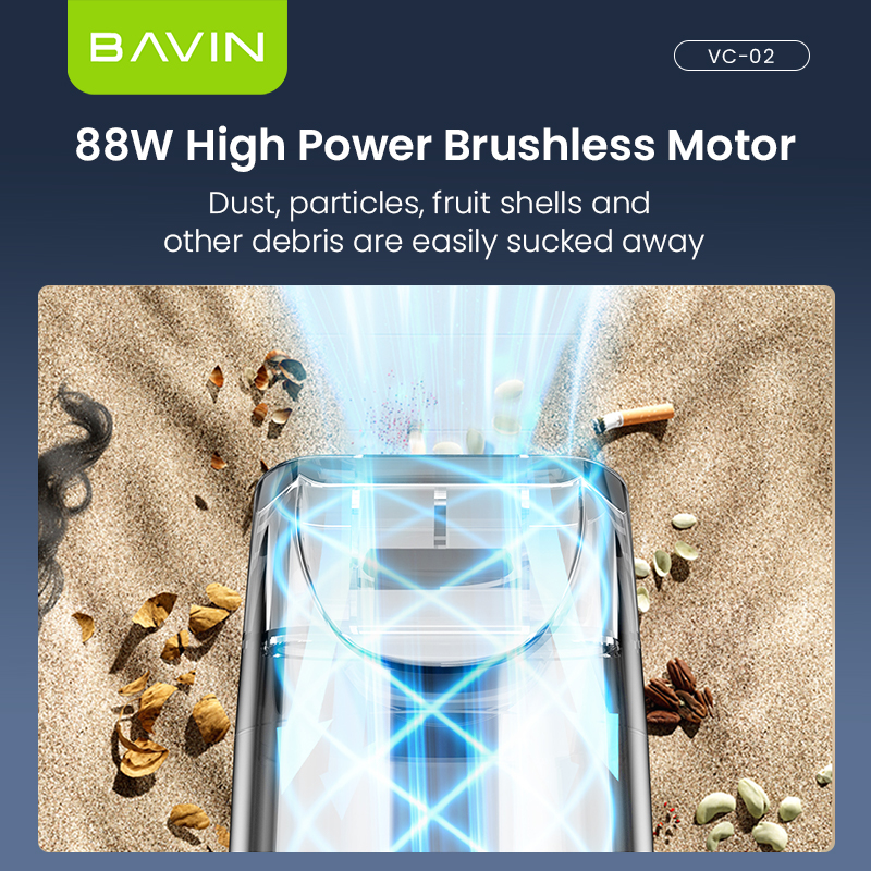 BAVIN VC02 8 in 1 Cordless Mini Vacuum Cleaner 15000Pa Handheld for Car ...