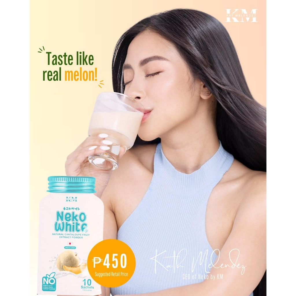 Neko White Cantaloupe Extract Powder Drink – 10 Sachets | Kat Melendez ...