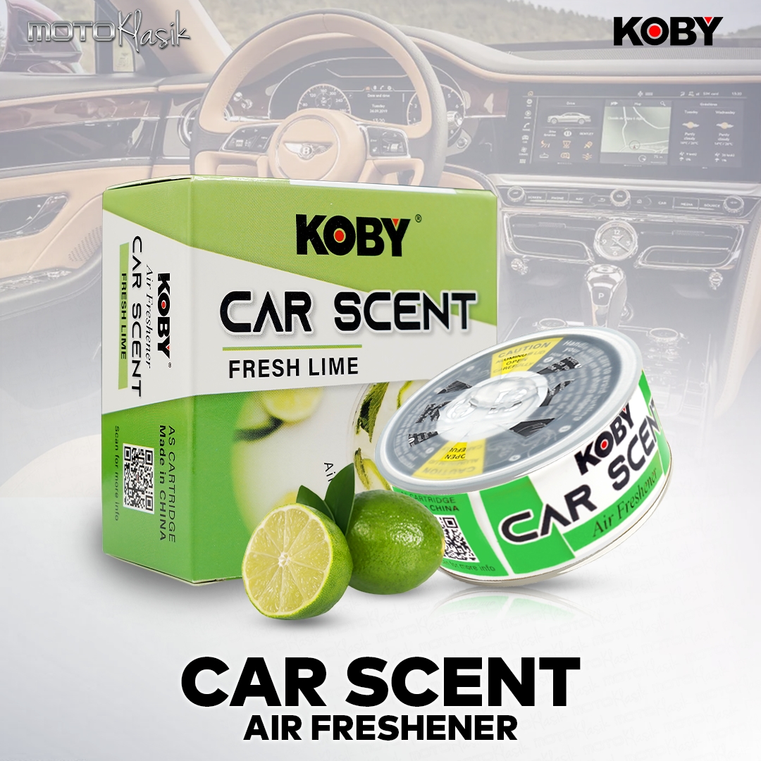 KOBY CAR SCENT AIR FRESHENER LIME SCENT 40G PURIFIED SOLID GEL BALM ...