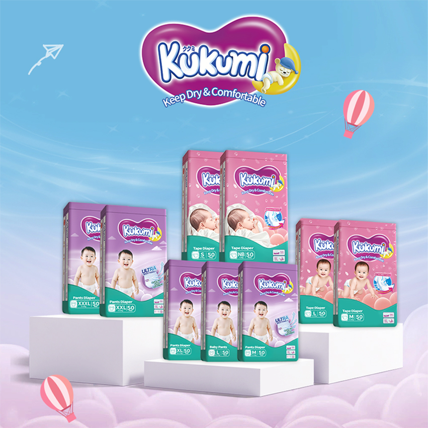 Kukumi Diaper Pants 50pcs Free Shipping Xxxl Super Absorbent and Breathable Pull-up Pants ...