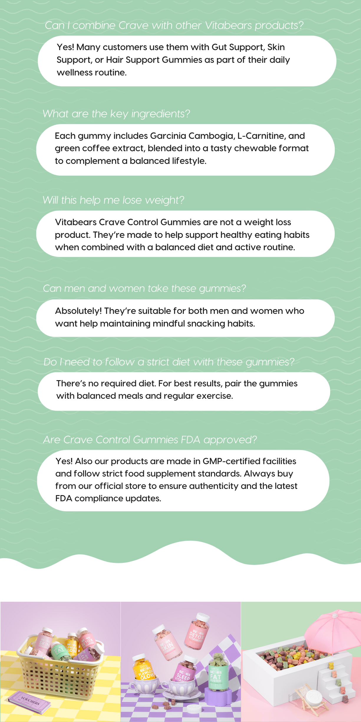 Vitabears Crave Control Gummies 60s — Appetite Suppressant, L Carnitine ...