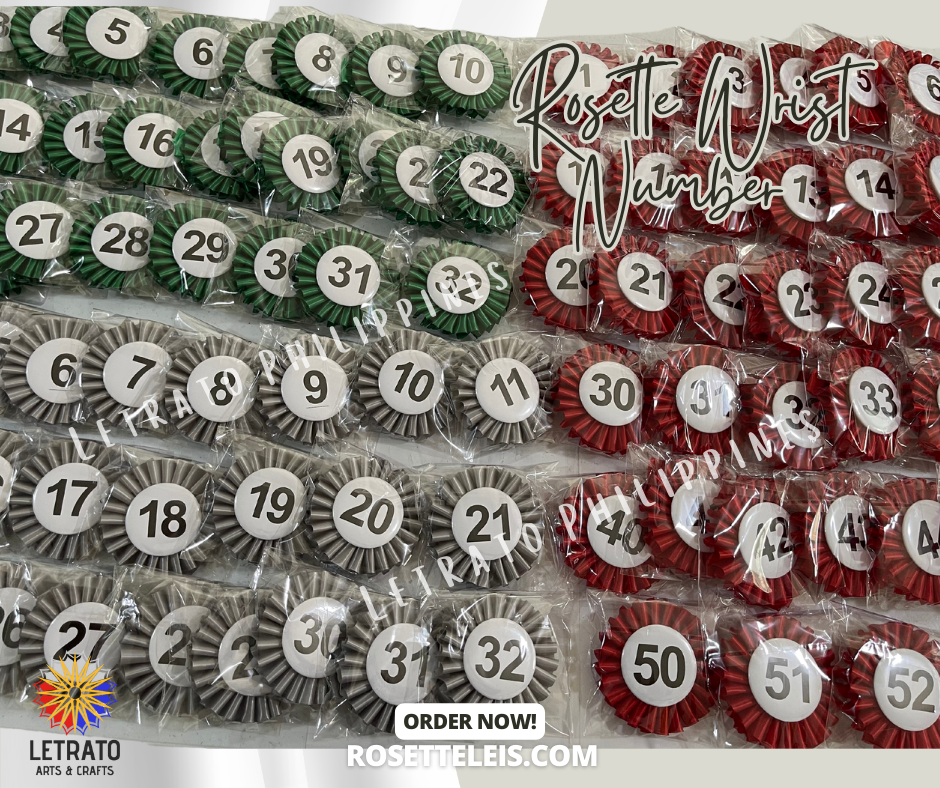 Rosette Wrist Number - For Beauty Pageant and Other Contests | Shopee ...