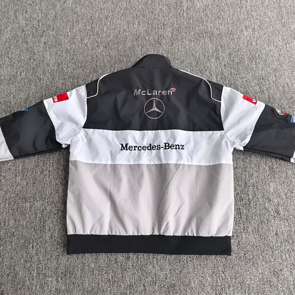 PANDA Mercedes Jacket F1 Embroidery Racing Jackets For Men Cotton ...